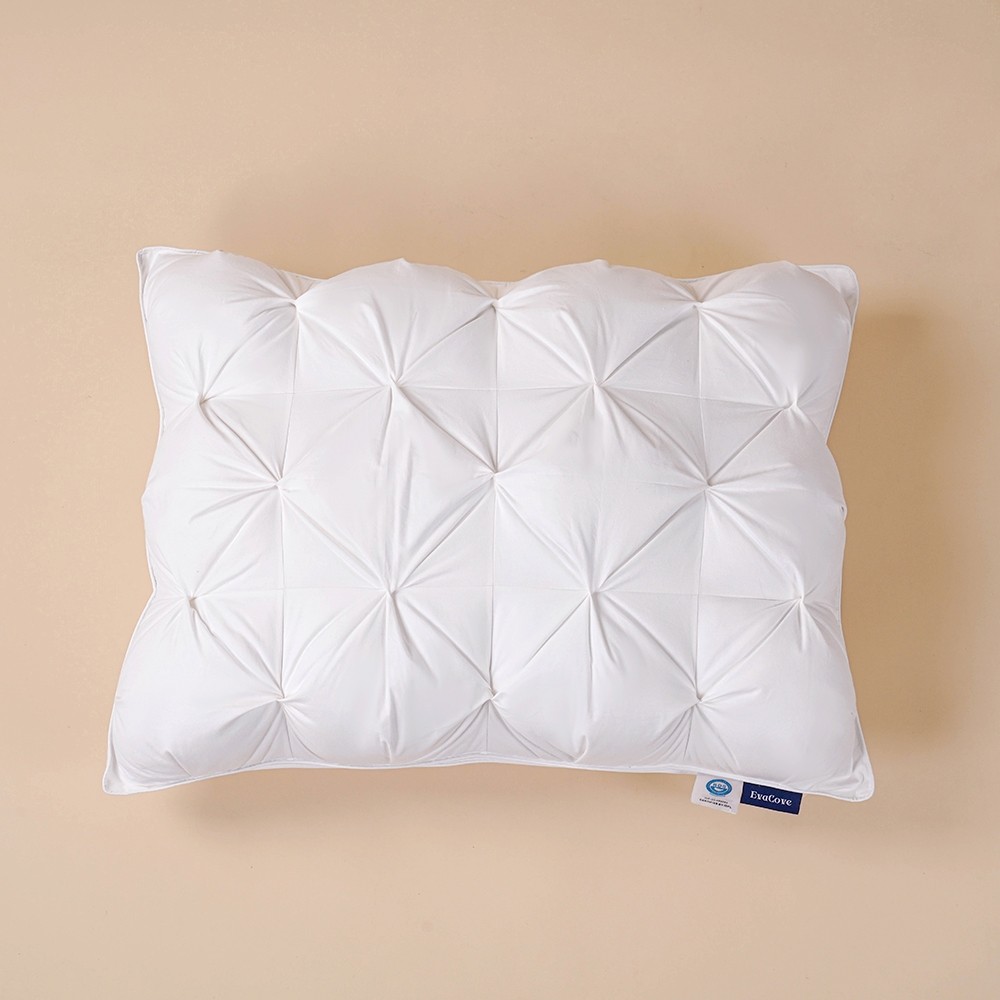 ECDP1 | Ultimate Luxury Knob Flower Diamond Goose Down Pillow | Evacove