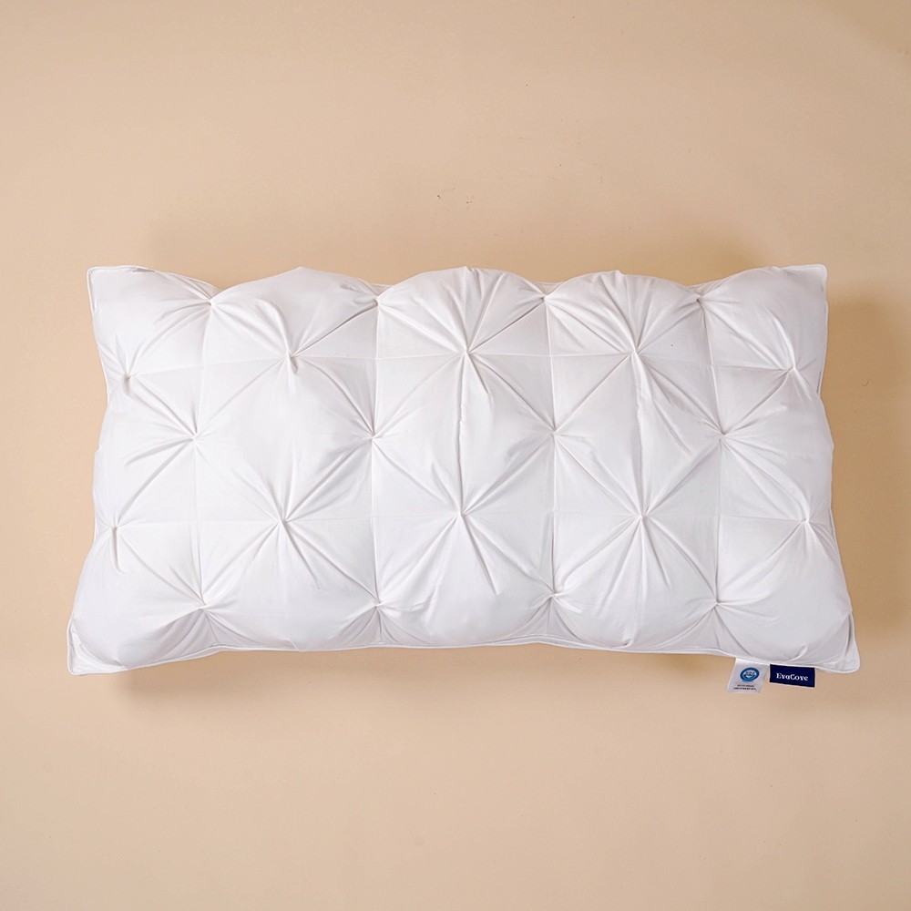 ECDP1 | Ultimate Luxury Knob Flower Diamond Goose Down Pillow | Evacove